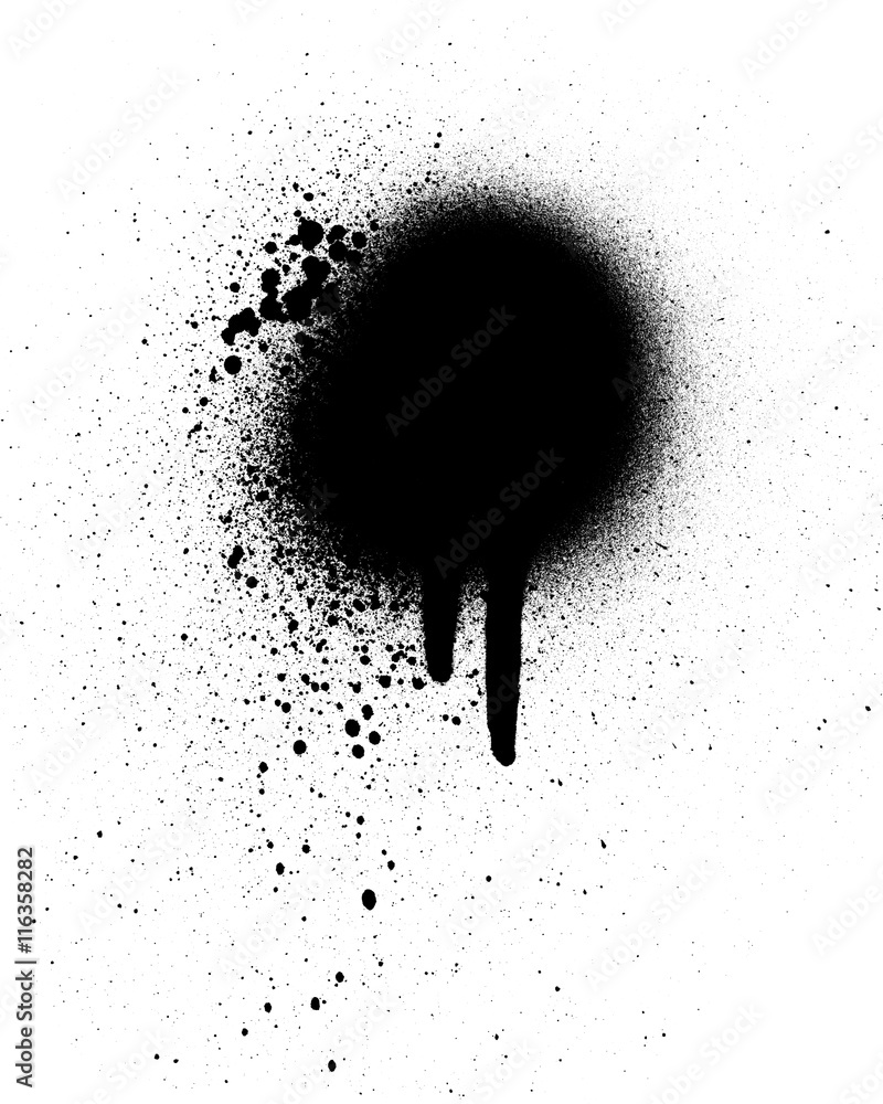 Black spray paint Stock Photo | Adobe Stock
