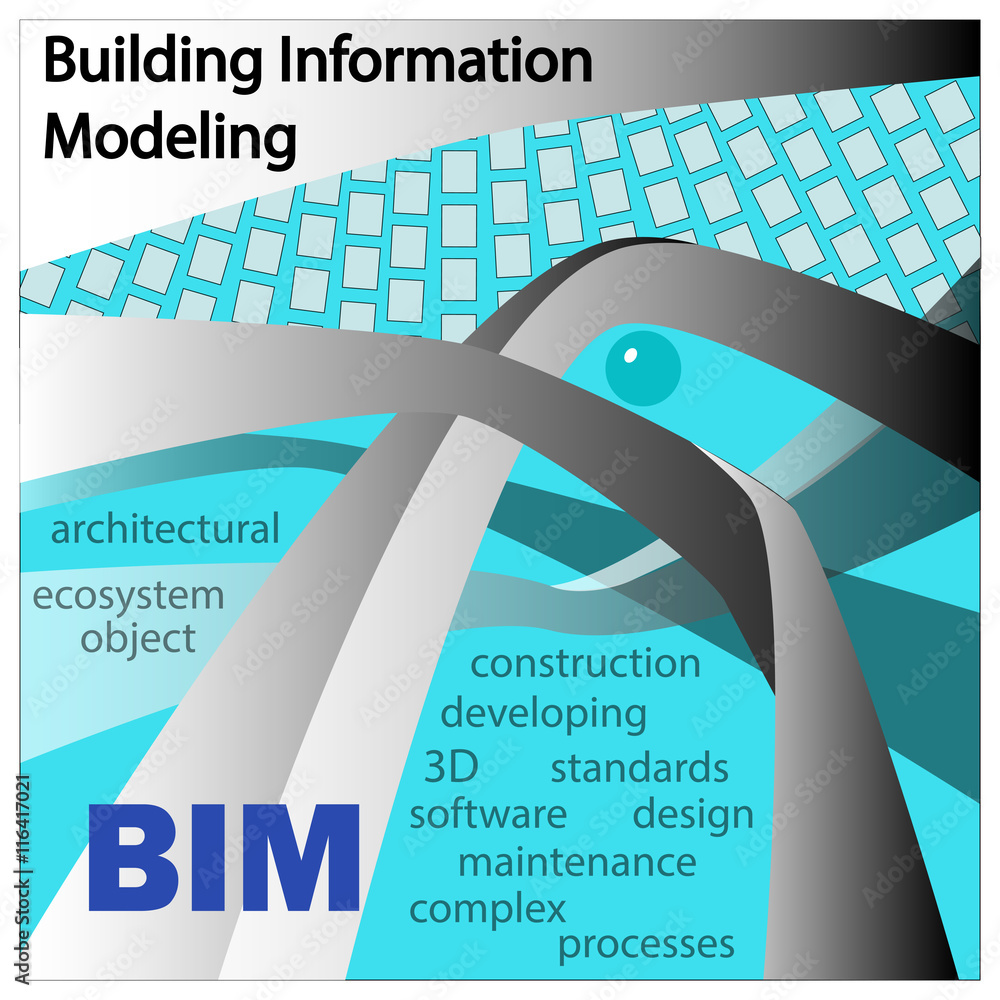 BIM IS BUILDING INFORMATION MODELLING. Objects and symbols on a medium ...