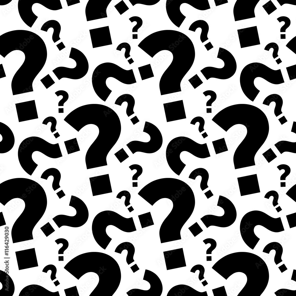 seamless question pattern and background vector illustration Stock ...