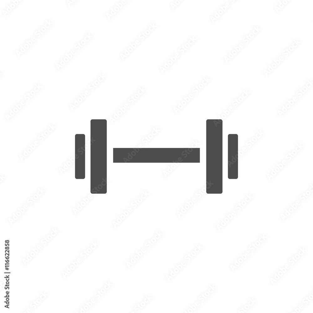 Vector de Stock Icono de pesos. Símbolo de gimnasio. Levantamiento de ...