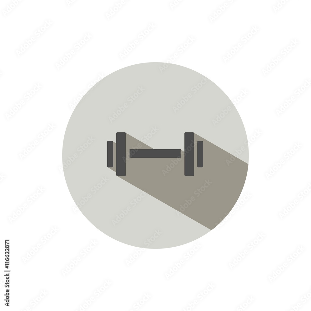 Icono de pesos. Símbolo de gimnasio. Levantamiento de pesas Stock ...