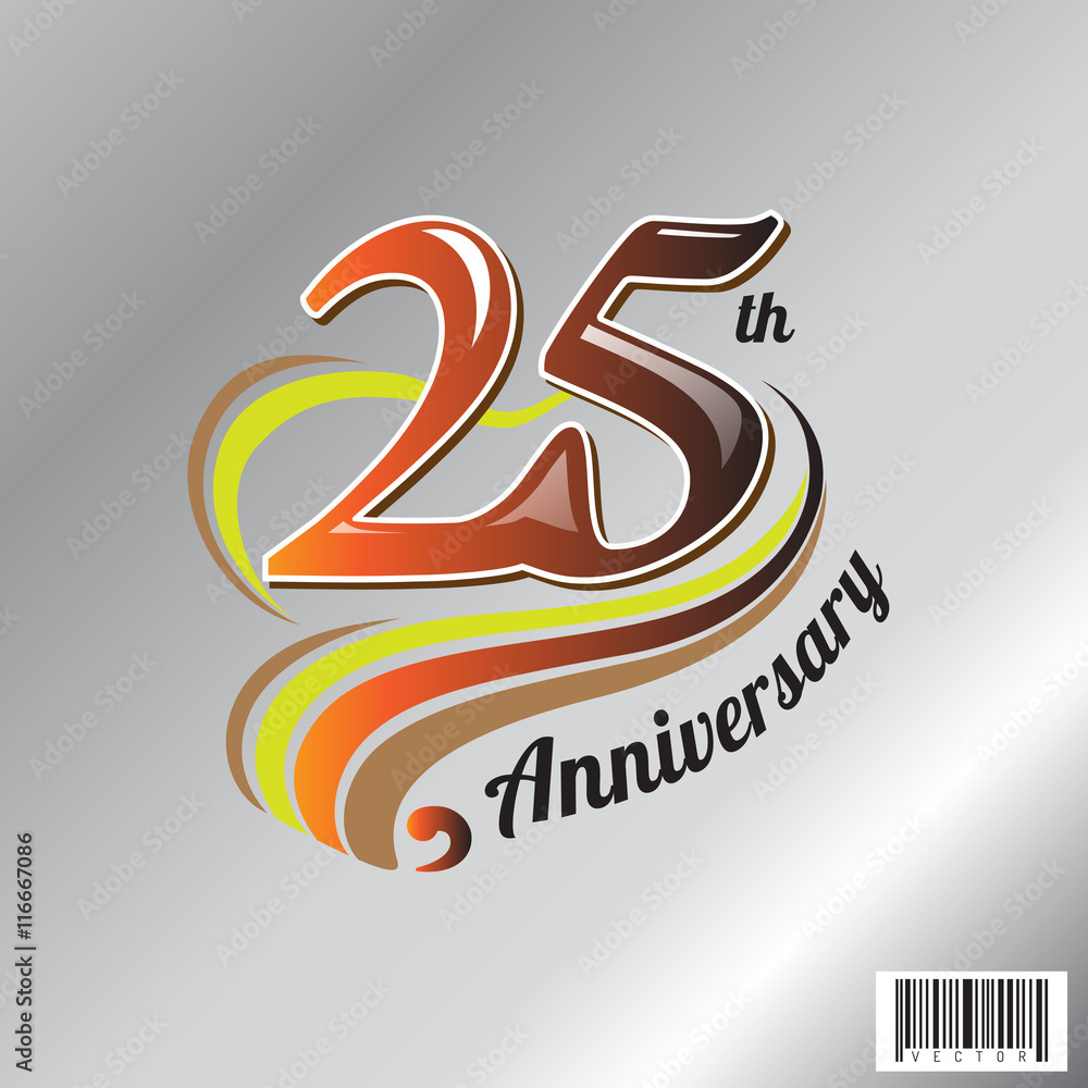 25 th anniversary logo and symbol design Stock Vector | Adobe Stock