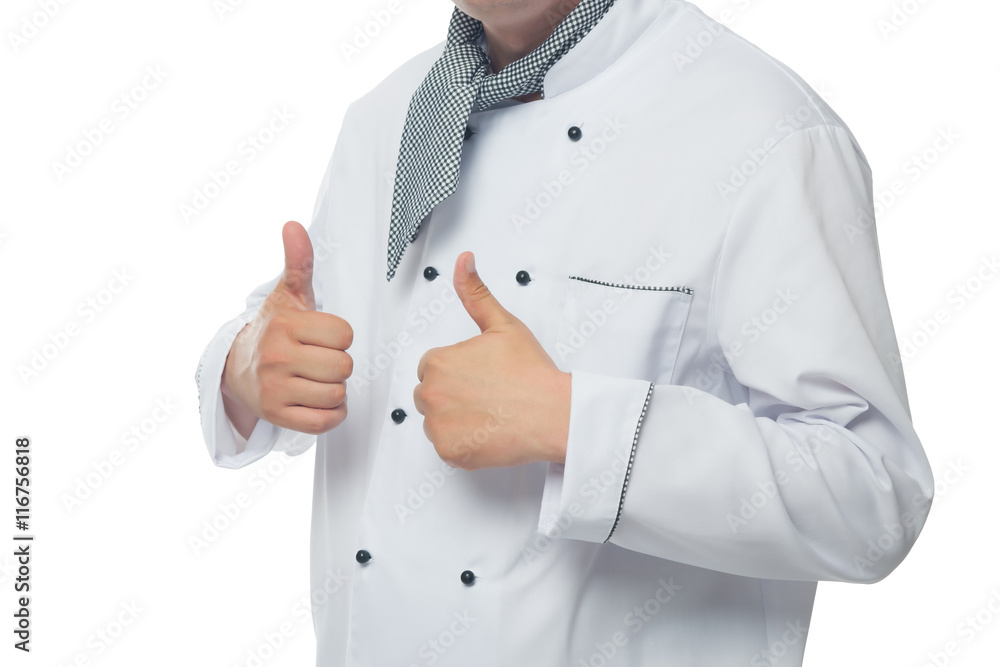 chef showing signs hands Stock Photo | Adobe Stock