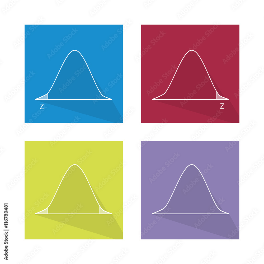 Charts and Graphs, Illustration Collection of Gaussian Bell Curve or ...