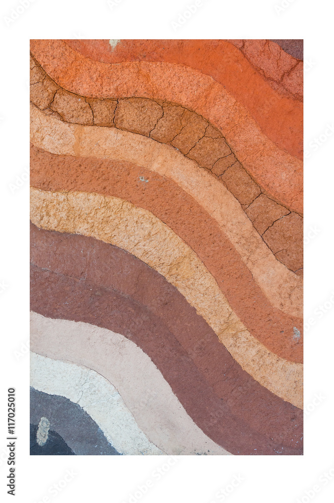 form of soil layers,its colour and textures,texture layers of earth ...