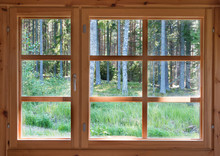 Spring Garden Window Frame View Free Stock Photo - Public Domain Pictures