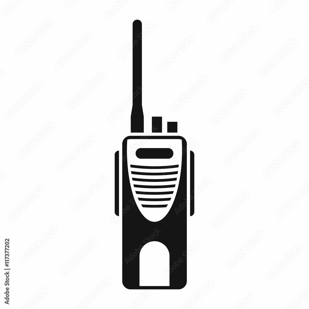 Radio transmitter icon in simple style isolated on white background ...