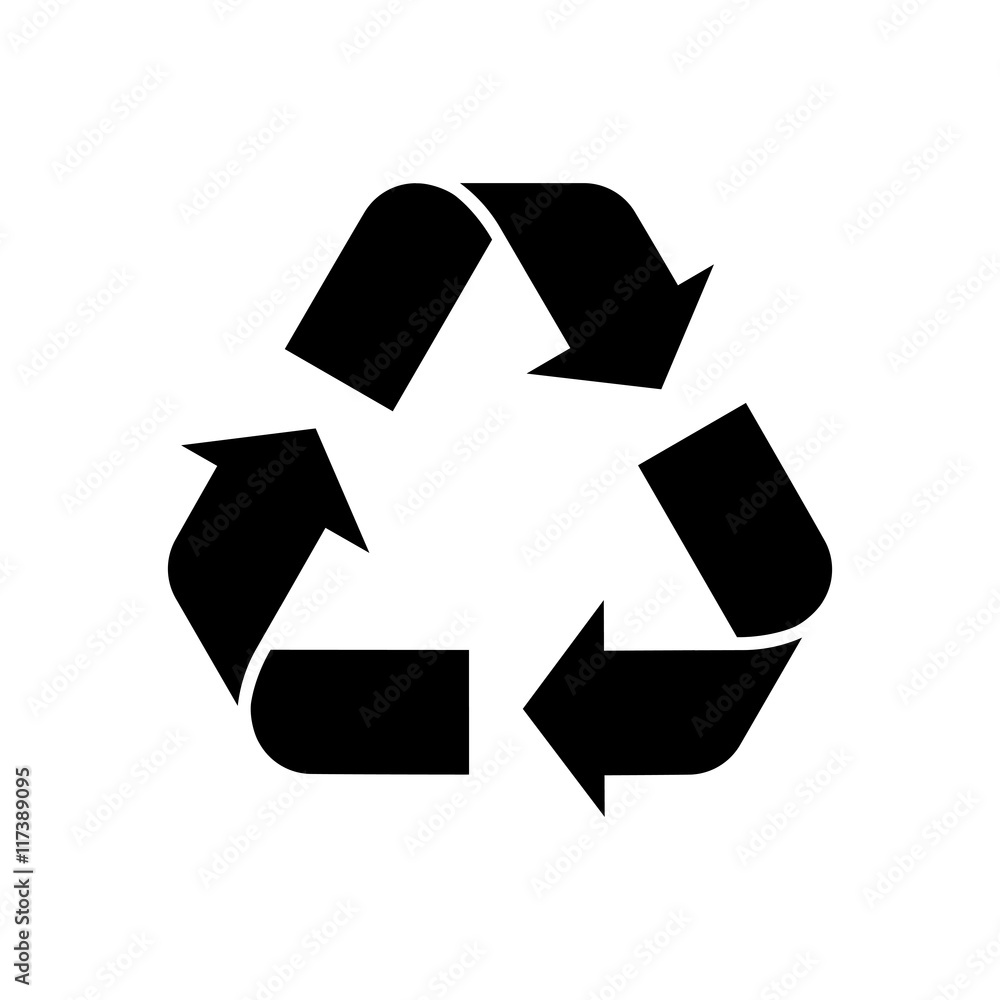 Recycling icon. Symbol for recyclable products or those made of ...