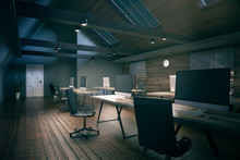 Office Windows At Night Free Stock Photo - Public Domain Pictures