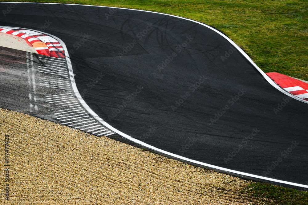 Race track curve road for car racing Stock Photo | Adobe Stock
