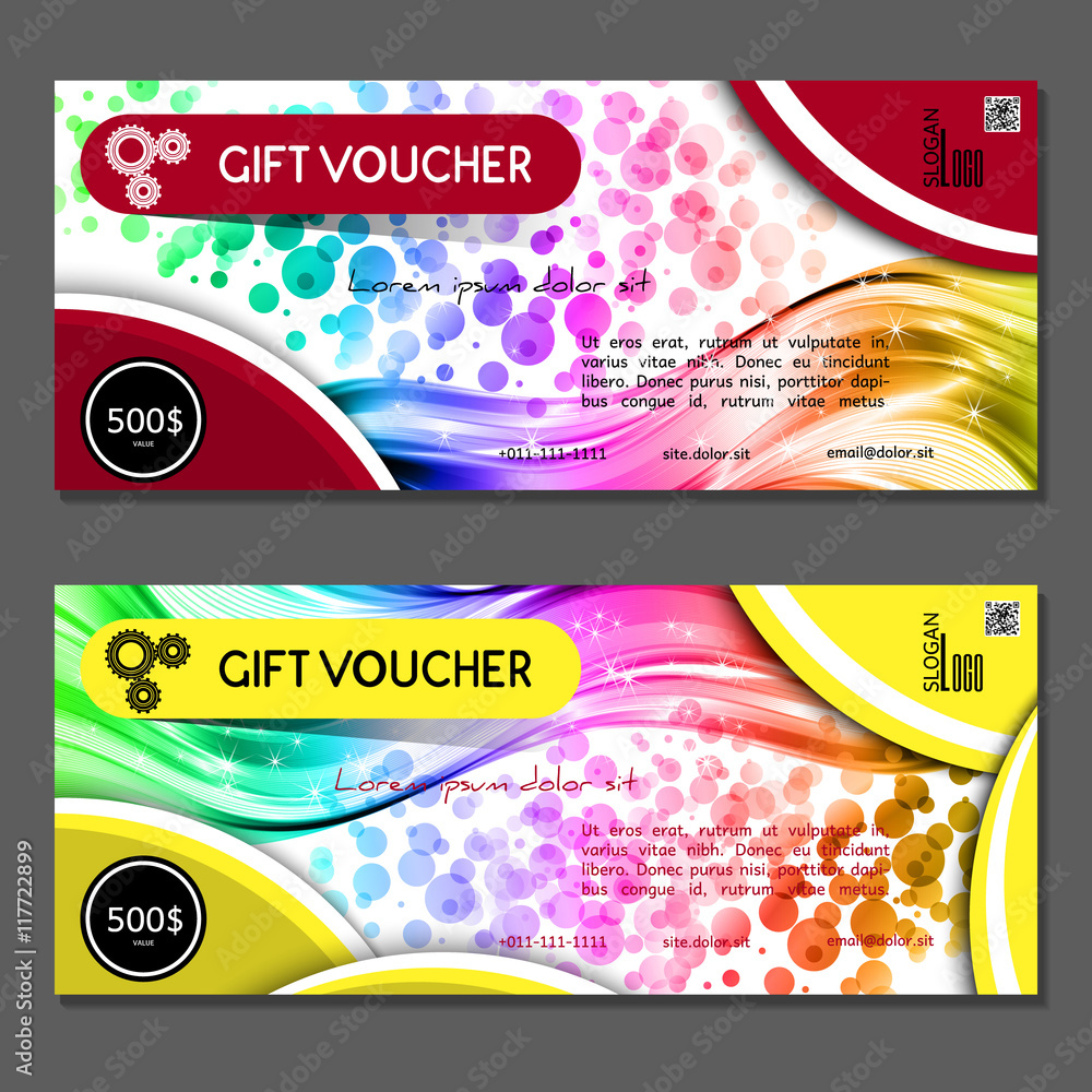 Gift voucher. Vector, illustration. Stock Vector | Adobe Stock