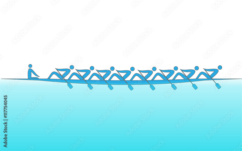 Logo rowing, backgrounds for Sport Stock Vector | Adobe Stock