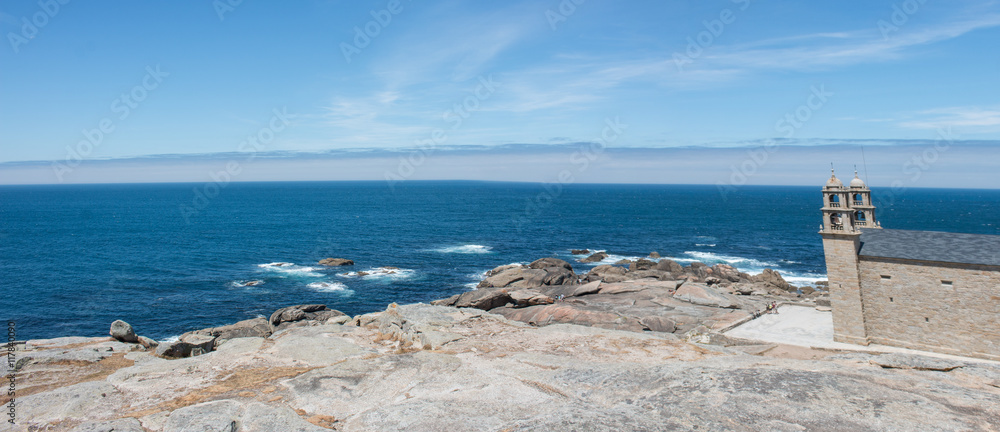 Santuario da Virxe da Barca Muxía (Mugía) Galicien (Galicia) Spanien ...