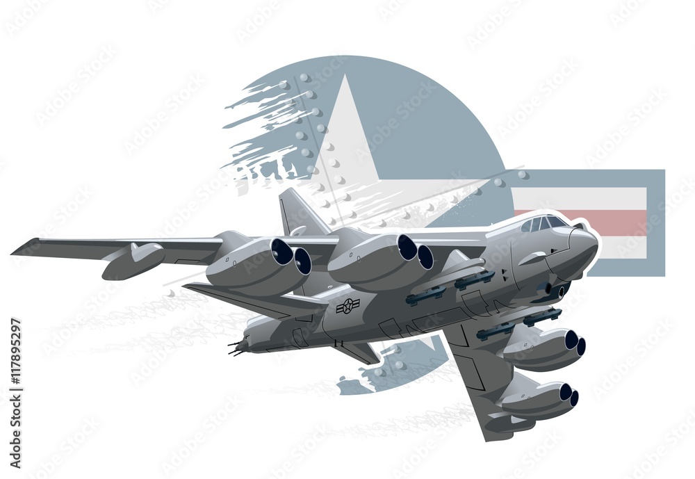 Cartoon Military Airplane Stock Vector | Adobe Stock