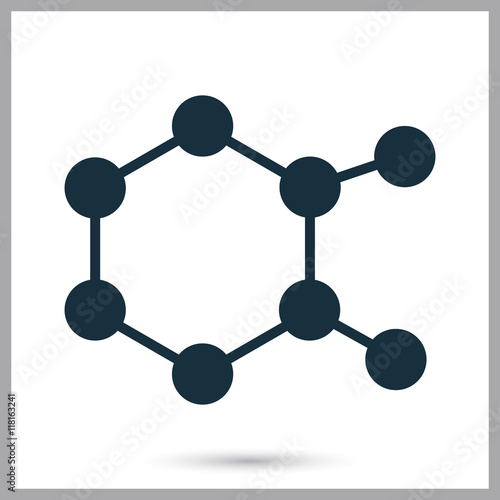 Chemical compound icon on the background Stock Vector | Adobe Stock