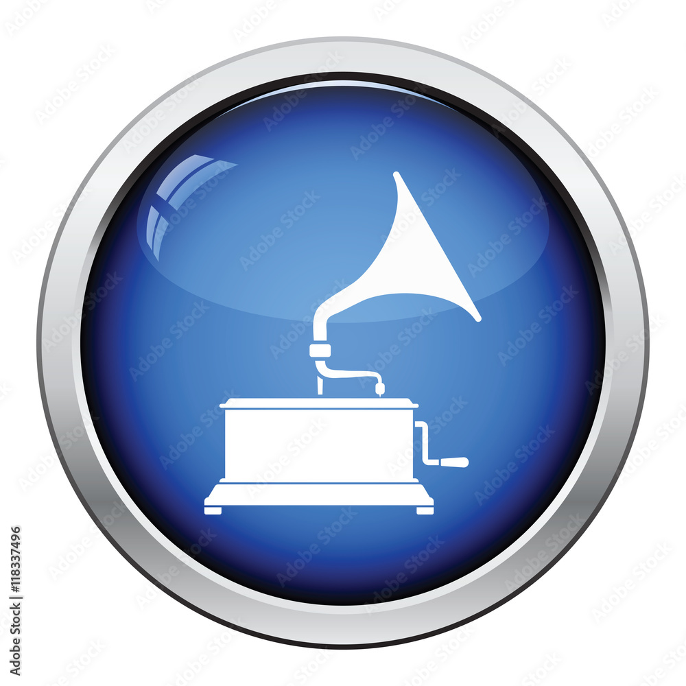 Gramophone icon Stock Vector | Adobe Stock
