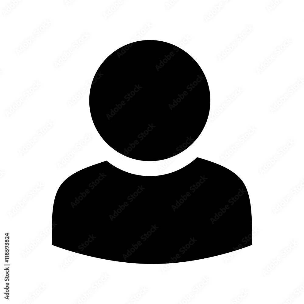Image vectorielle Stock avatar head male profile icon person social ...