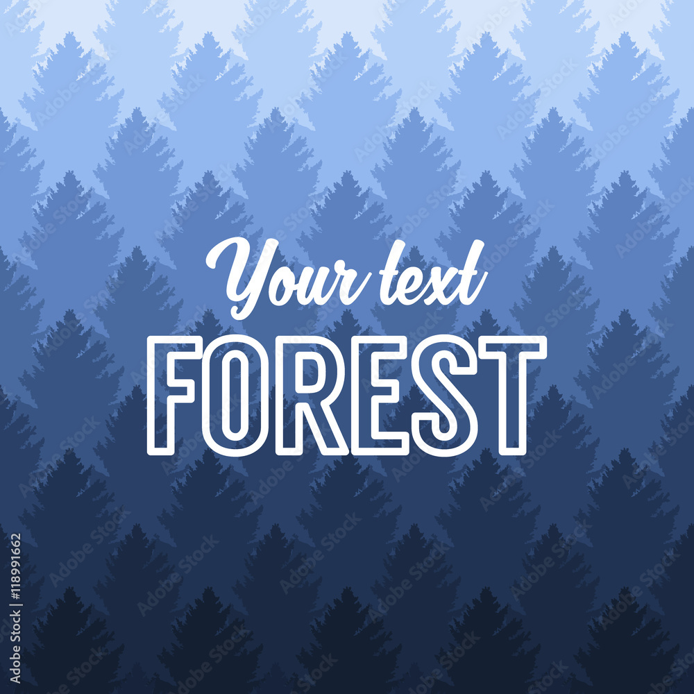 forest tree plant background Vector illustration Stock Vector | Adobe Stock