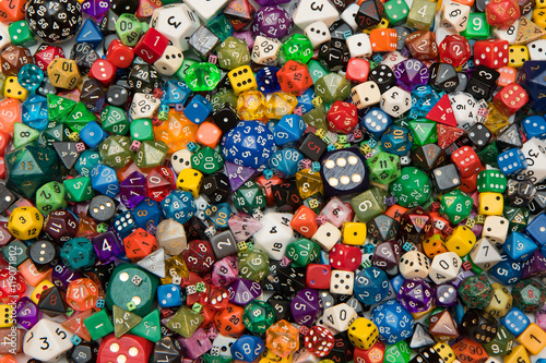 Lots of Dice Lots of Colours Stock Photo | Adobe Stock