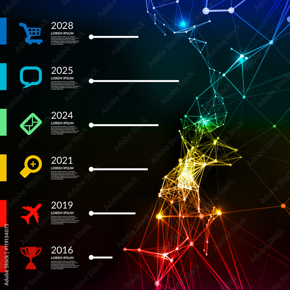Timeline infographic vector illustration Stock Vector | Adobe Stock