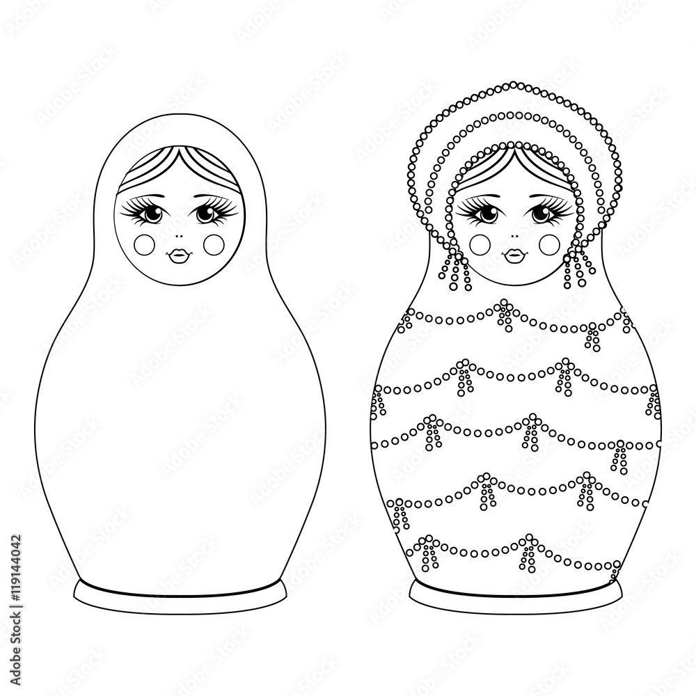 Russian traditional wooden toys, babushka, matryoshka, simple beauty ...