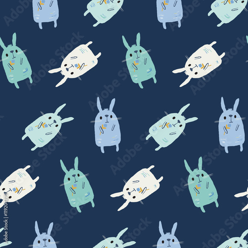 Easter Bunny design fabric - CottonBee