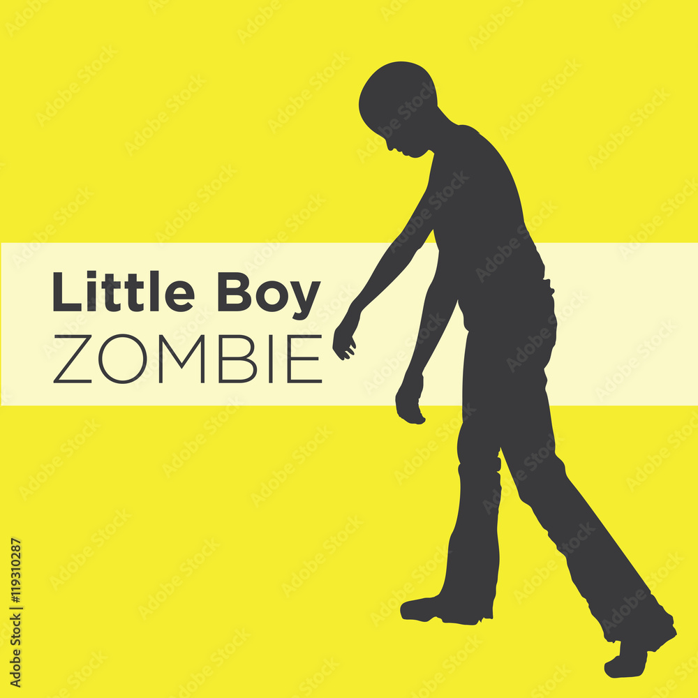 Zombie Silhouette side view images Stock Vector | Adobe Stock