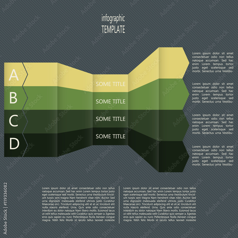 Four steps timeline perspective diagram Stock Vector | Adobe Stock
