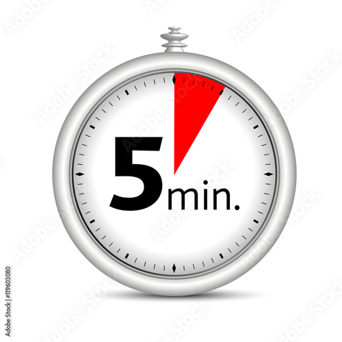 cinque minuti, orologio, cronometro, 5 min Vecteur Stock | Adobe Stock