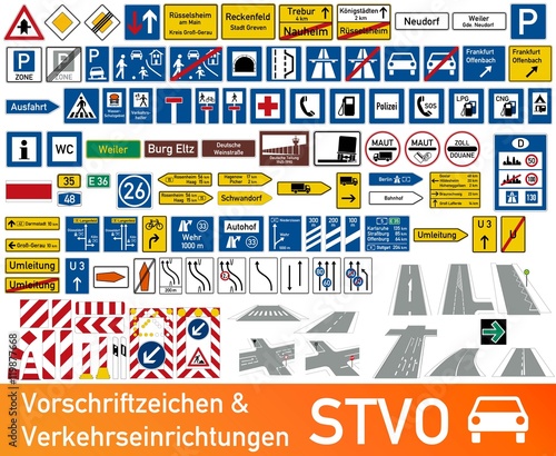 Verkehrszeichen Vorschriftzeichen und Verkehrseinrichtungen STVO ...