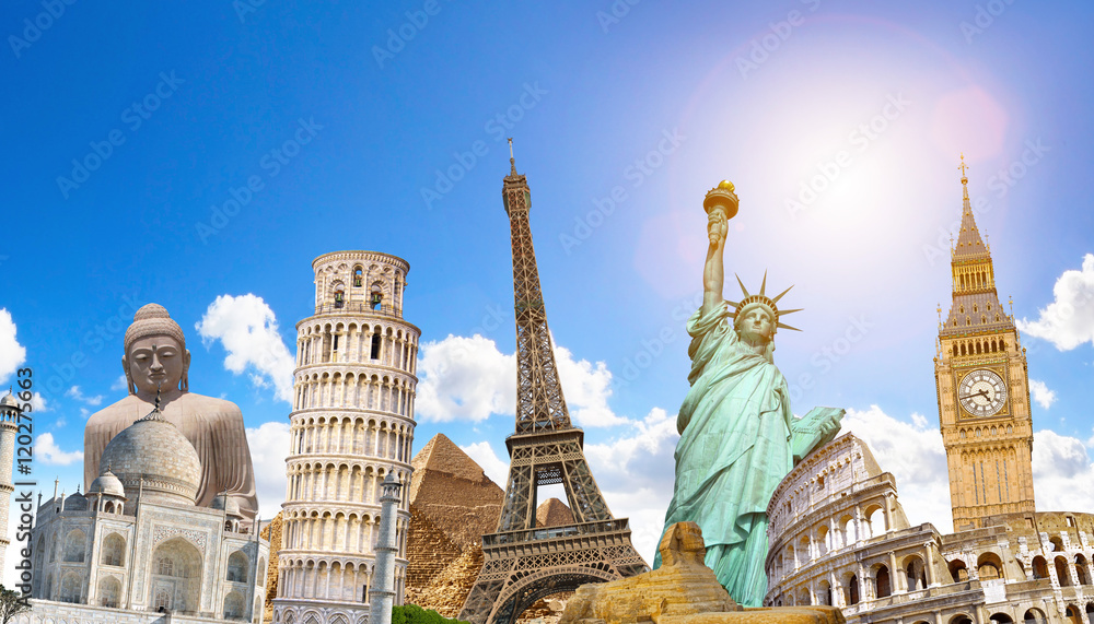 Famous landmarks of the world Stock Photo | Adobe Stock