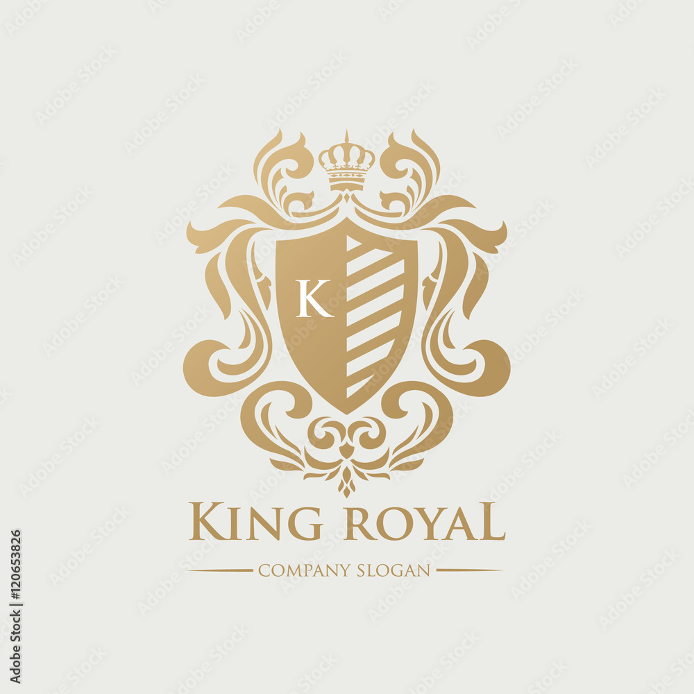 King Royal Logo, Luxury Brand Identity. Stock Vector | Adobe Stock
