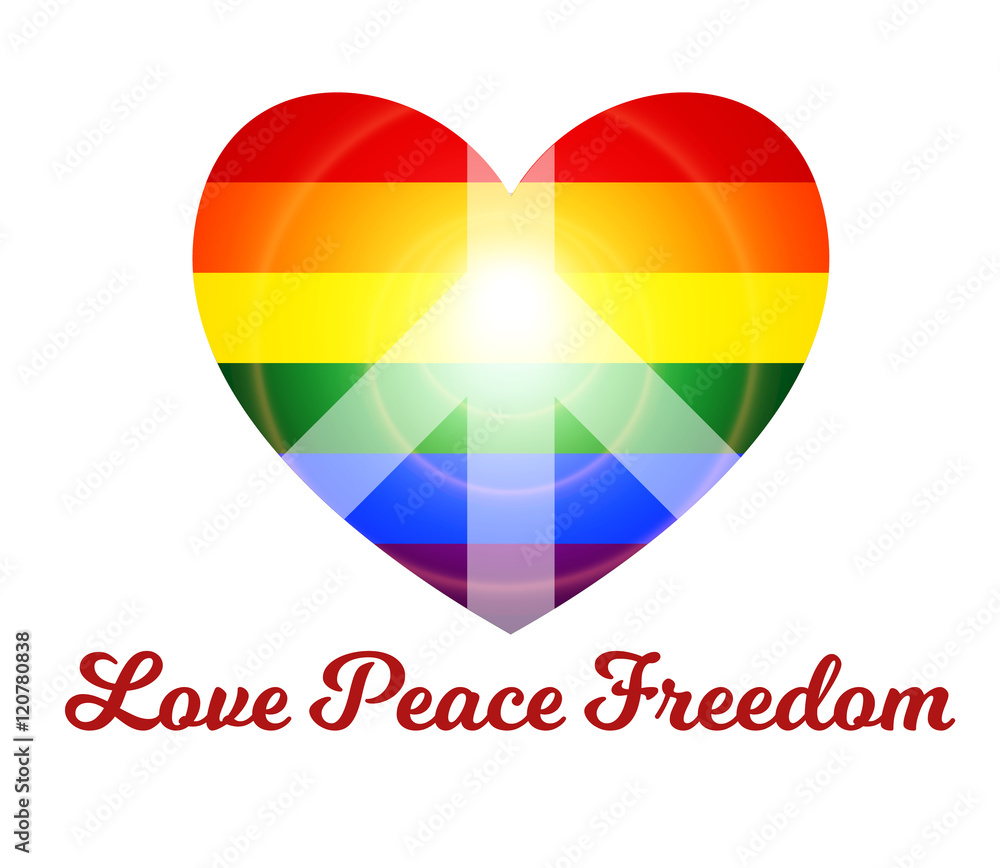 love peace freedom Stock Vector | Adobe Stock