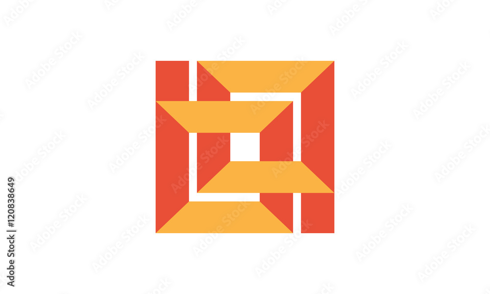 Square line logo Stock Vector | Adobe Stock