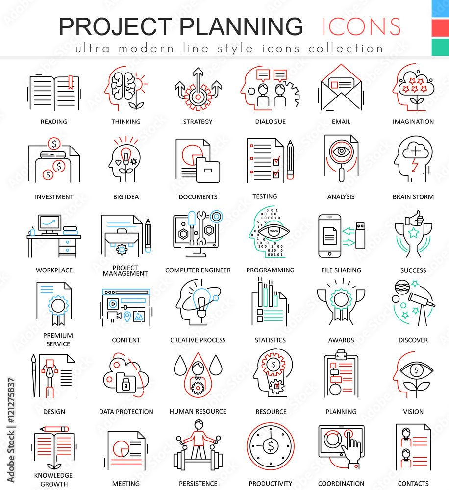 Stock-Vektorgrafik „Vector business finance project planning ultra ...