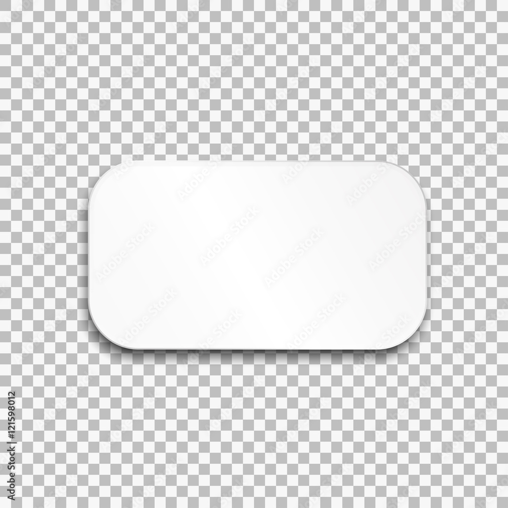 Empty white paper plate. Vector Illustration on transparent background ...