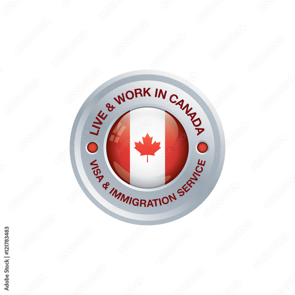 canada immigration icon Stock Vector | Adobe Stock