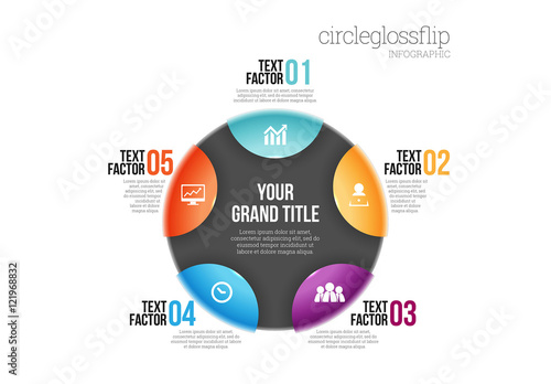 5-Section Circle Infographic. Buy this stock template and explore ...