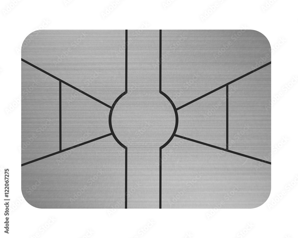 credit card chip silver isolated on white Stock Illustration | Adobe Stock