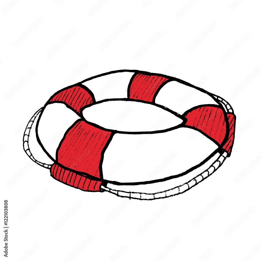 Stock-Vektorgrafik „Rettungsreifen Rettungsring freigestellt - rot weiß ...