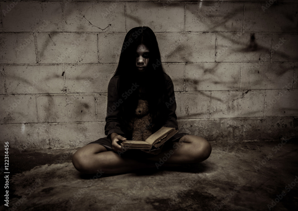 Ghost girl,Horror background for halloween concept and book cover ideas ...