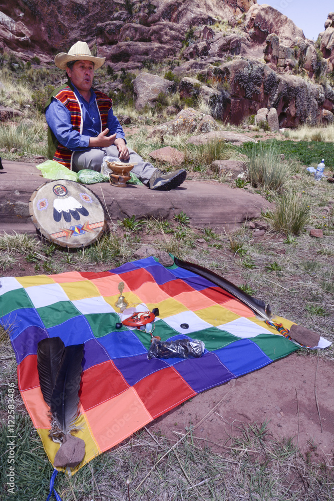 Peruvian shaman conducts ritual at Amaru Muru, a mysterious ‘doorway ...