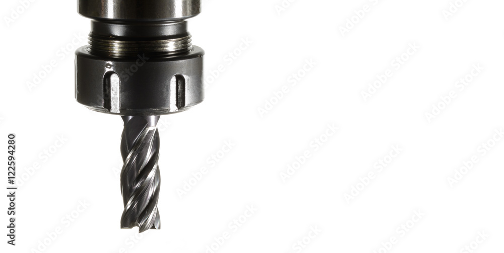 cnc milling machine - spindle with cutter, Version: natural colo Stock ...