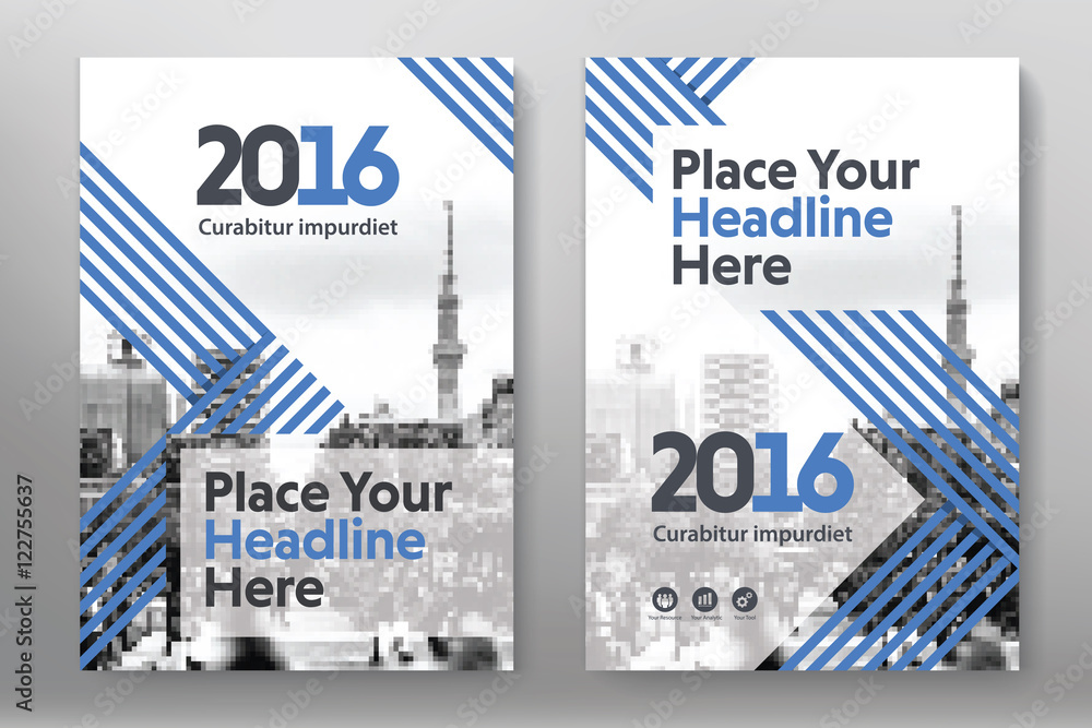 Blue Color Scheme with City Background Business Book Cover Design ...