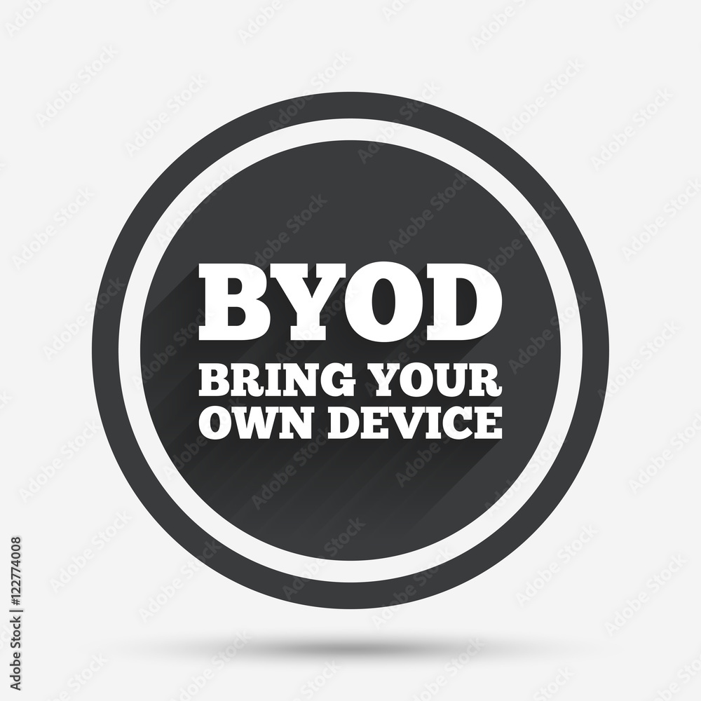BYOD sign icon. Bring your own device symbol. Stock Vector | Adobe Stock