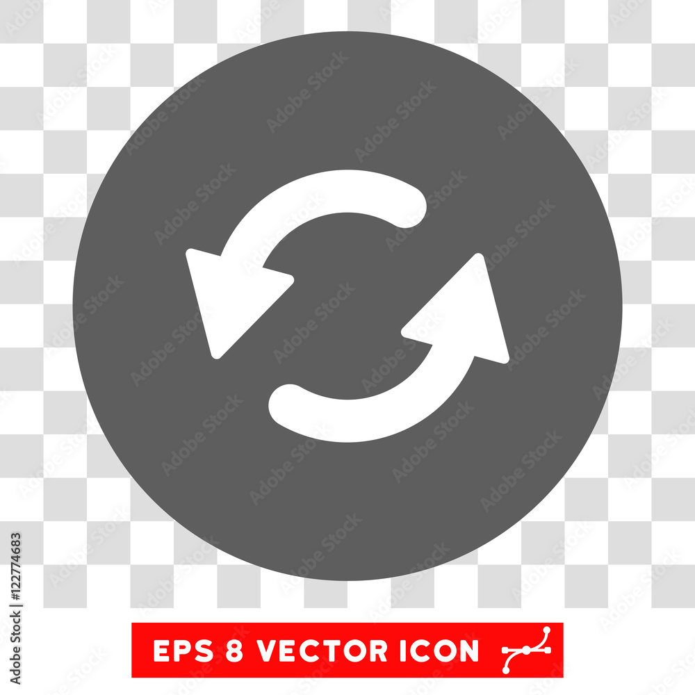 Refresh CCW round icon. Vector EPS illustration style is flat iconic ...