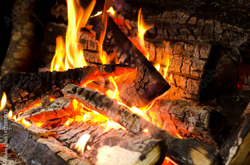 Ember burning wood smoldering wood smoldering log - Buy this stock ...