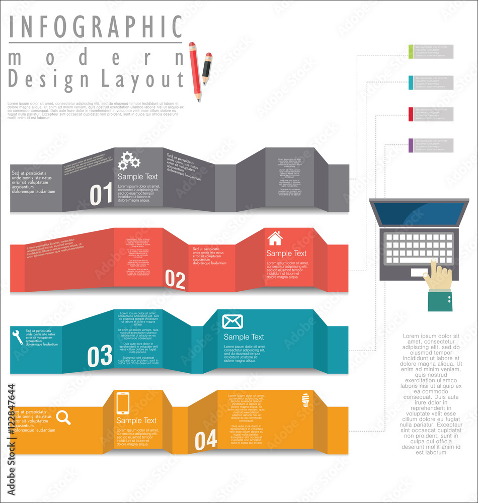 Infographic modern design template Stock Vector | Adobe Stock