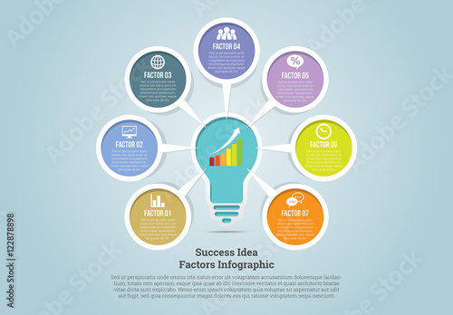 Success Idea Factors Infographic Stock Template | Adobe Stock