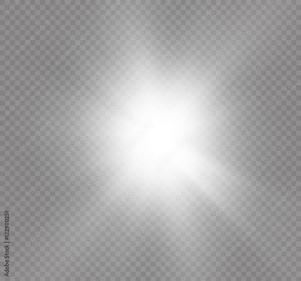 Glow light effect. Star burst with sparkles. Stock Vector | Adobe Stock